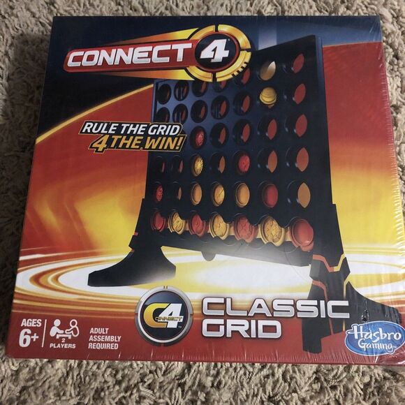 Hasbro | Games | Hasbro Connect Four Classic Game Rule The Grid 4 The ...